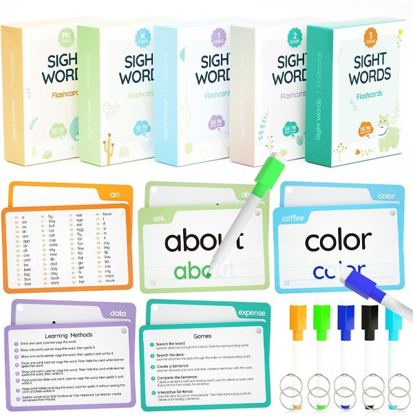 Fichas de palabras visuales para el jardín de infancia | CPPS